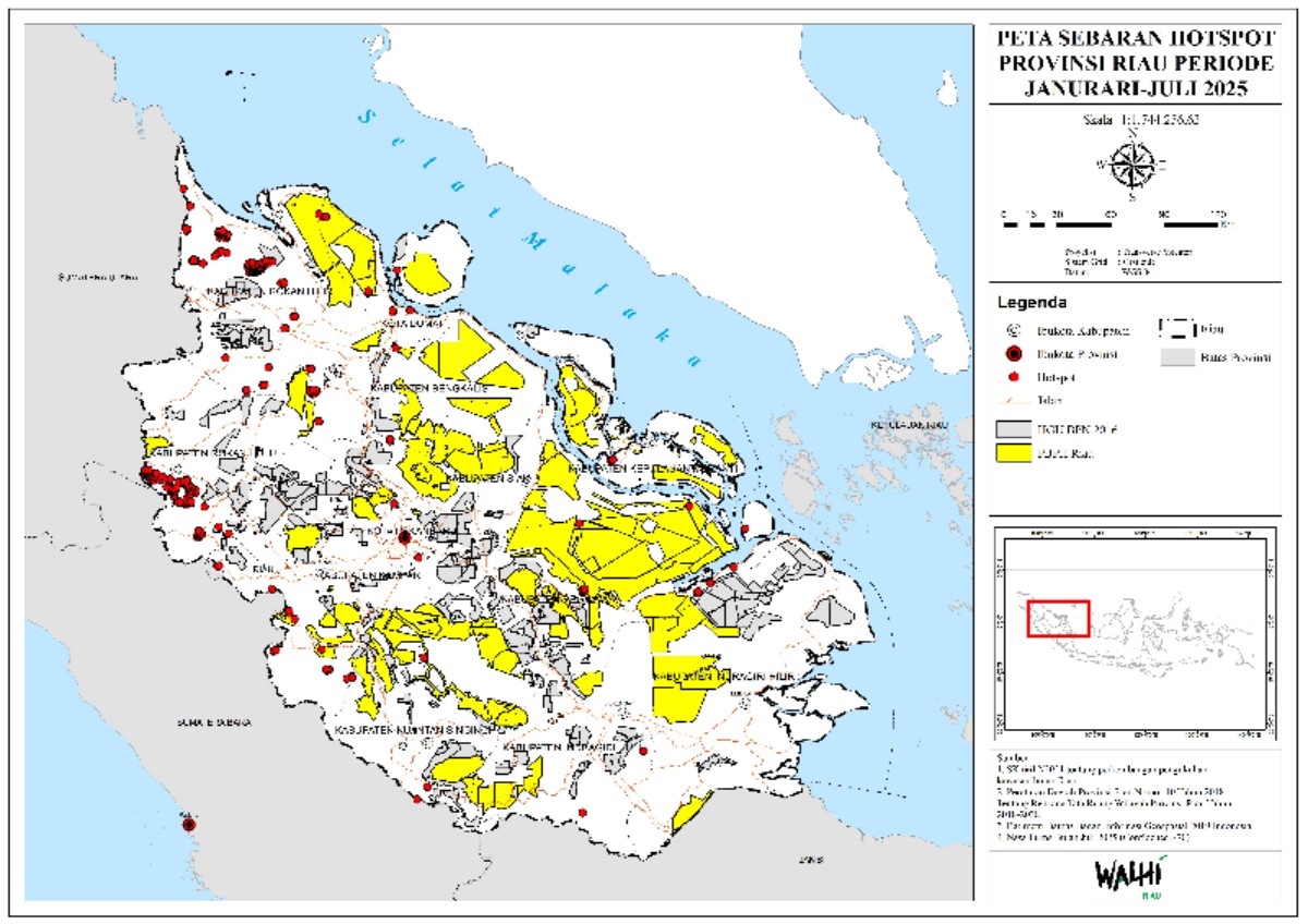 KLHK Segel Lima Perusahaan Terkait Karhutla di Riau, Ini Daftarnya